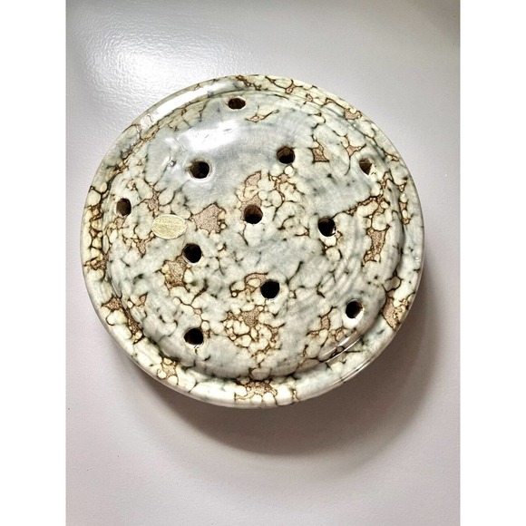 Stangl | Accents | Vintage Stangl Pottery Flower Frog Vase Pebble Stone ...